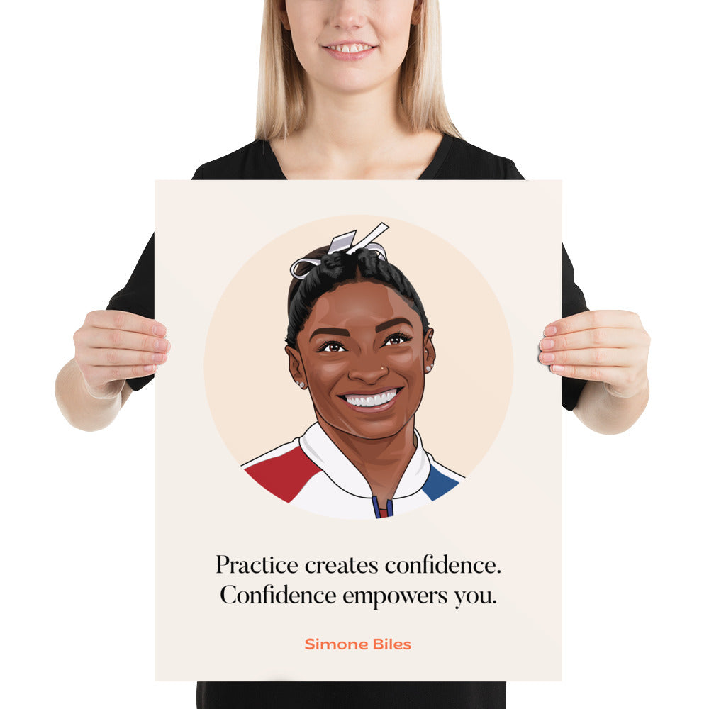 Simone Biles Quote Print – EmpowHer Prints